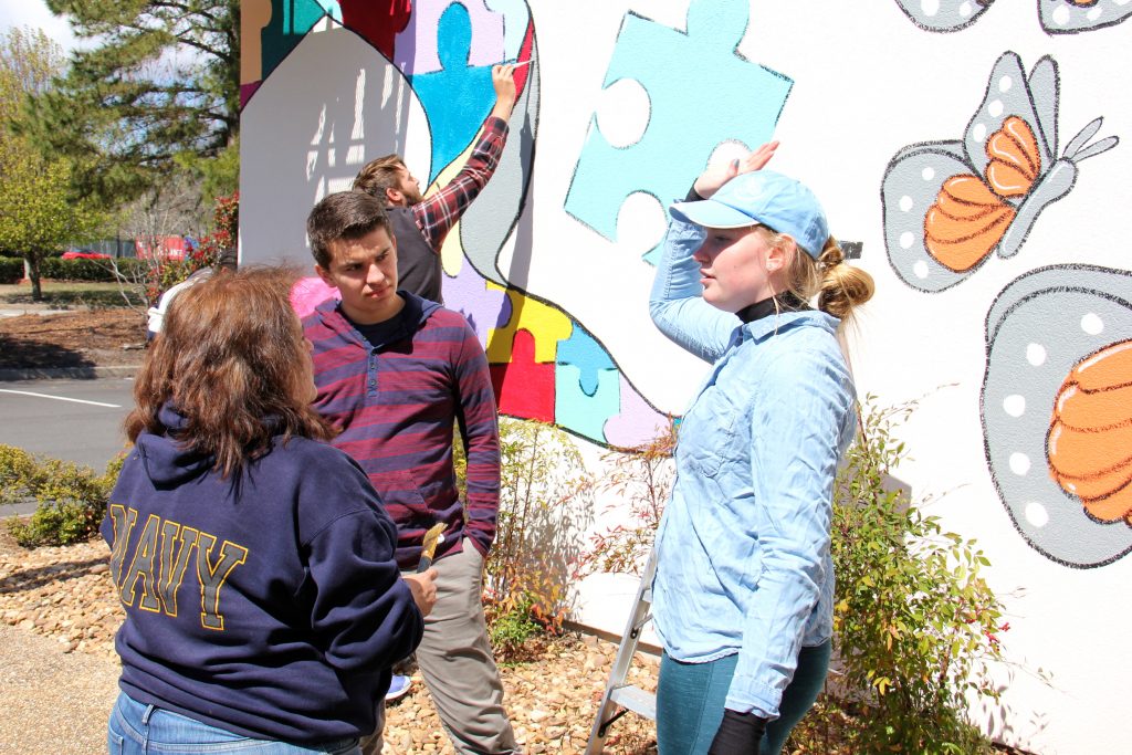 Student mural highlights autism awareness – The Core
